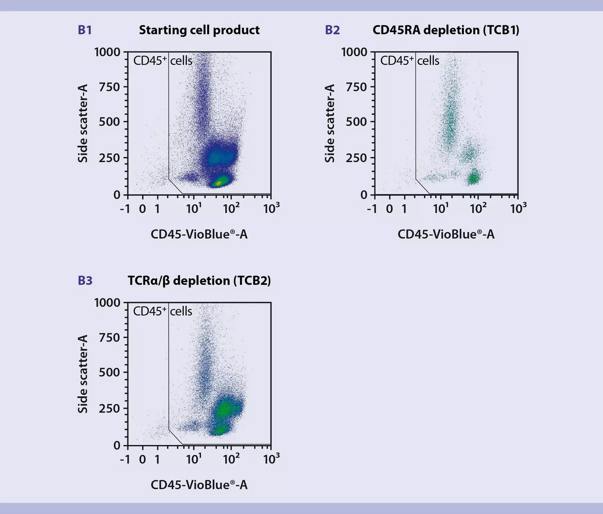 Cell determination | TCRα/β, CD19, CD45RA depletion | MACSQuant ...